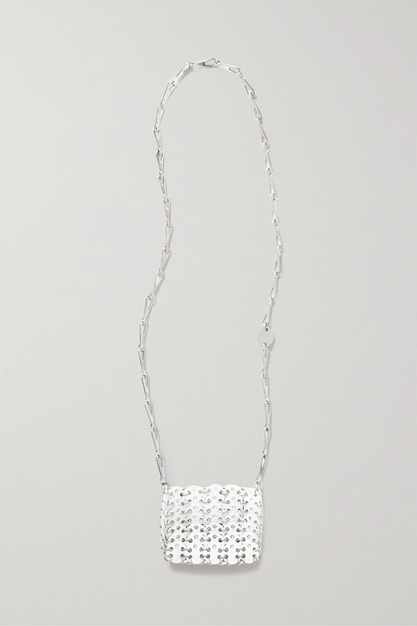 Paco Rabanne 1969 Micro Chainmail Shoulder Bag - White - ShopStyle