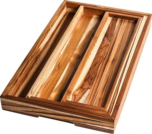 TeakHaus Teak Haus Nesting Timeless Tray, Set of 3 - ShopStyle
