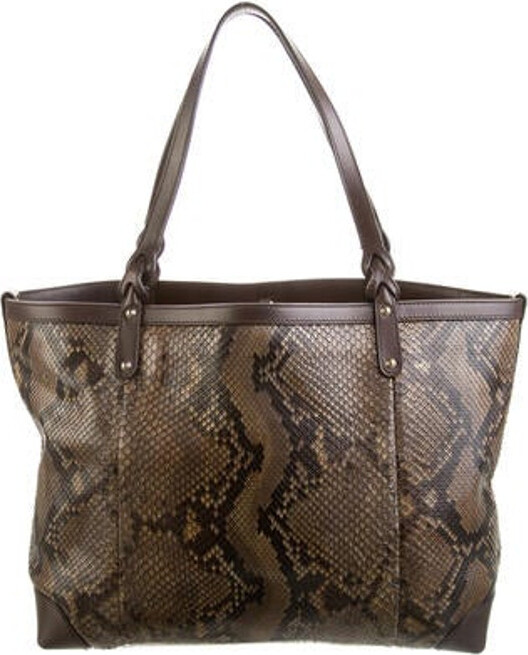 Gucci Python Medium Craft Tote - ShopStyle