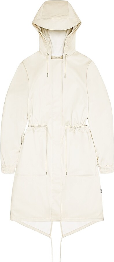 Rains Women's Waterproof String Parka - Dune Grain - Size Small ...