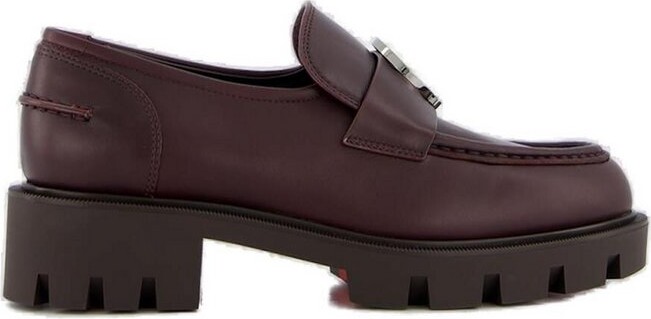 Christian Louboutin CL Moc Lug Loafers - ShopStyle