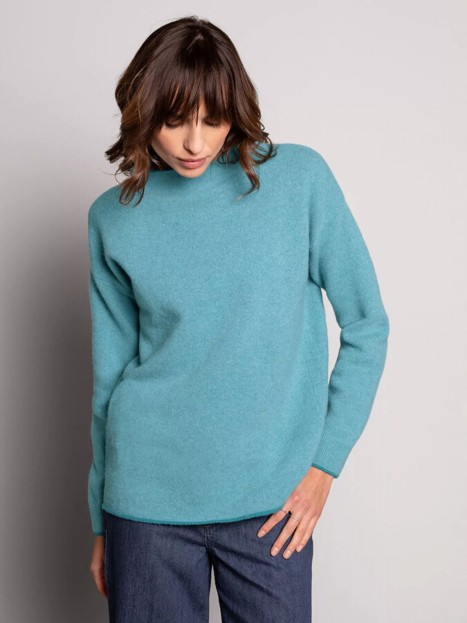 Celtic & Co. Felted Funnel Neck Pure Wool Jumper - ShopStyle Turtleneck ...