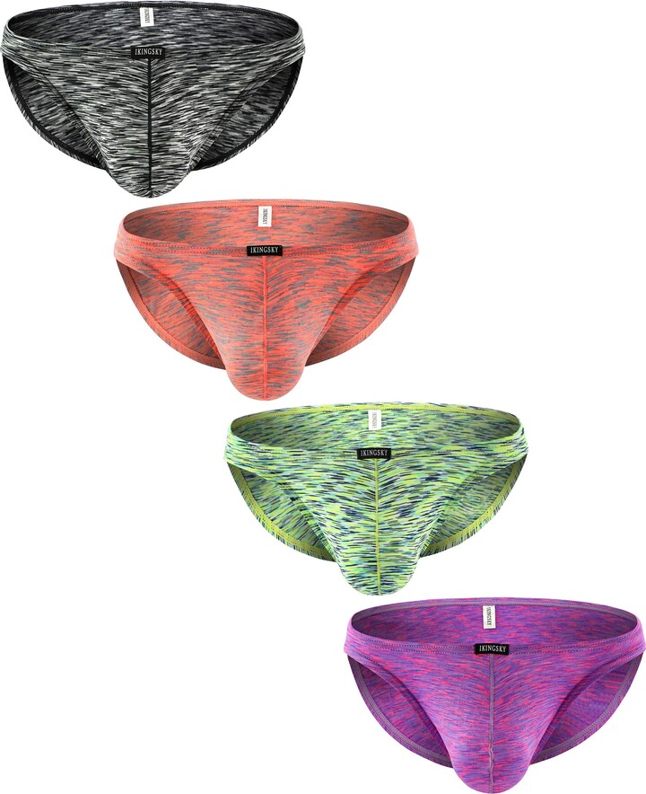 iKingsky Large Pouch Men's Briefs Sexy Bulge Underwear Low Waist Men's ...