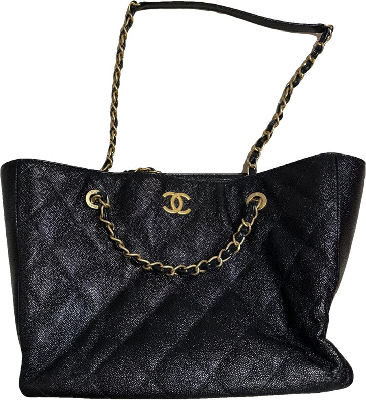 Chanel Classic CC Shopping leather tote - ShopStyle