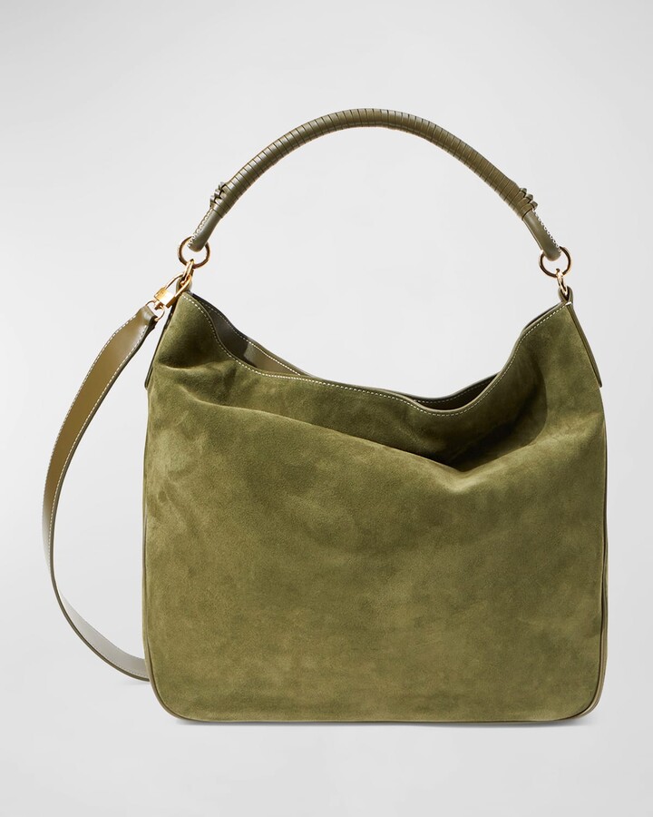 STAUD Perry Convertible Suede Hobo Bag - ShopStyle