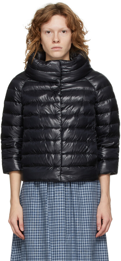 Herno Black Down Sofia Jacket - ShopStyle