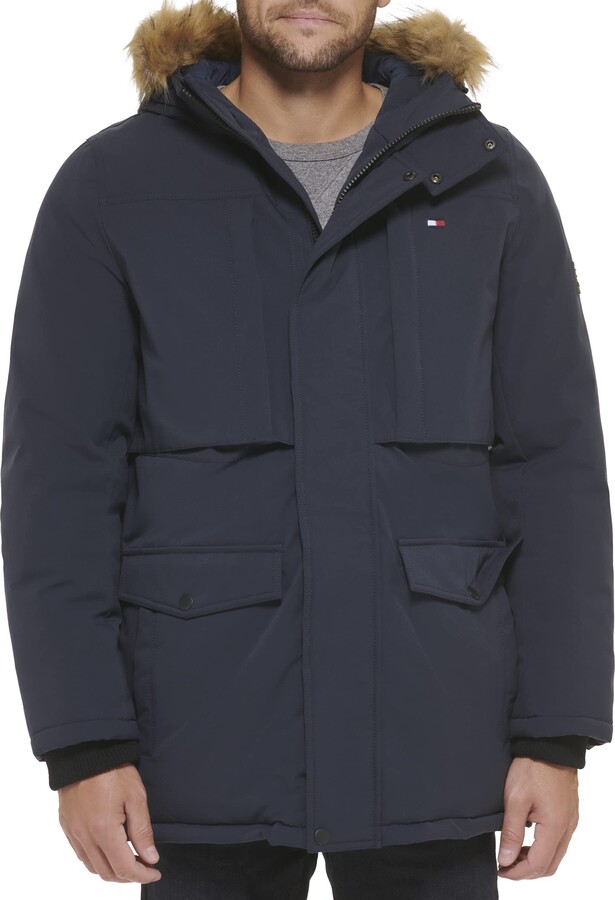 Tommy Hilfiger Men's Heavyweight Midlength Hooded Parka - ShopStyle ...