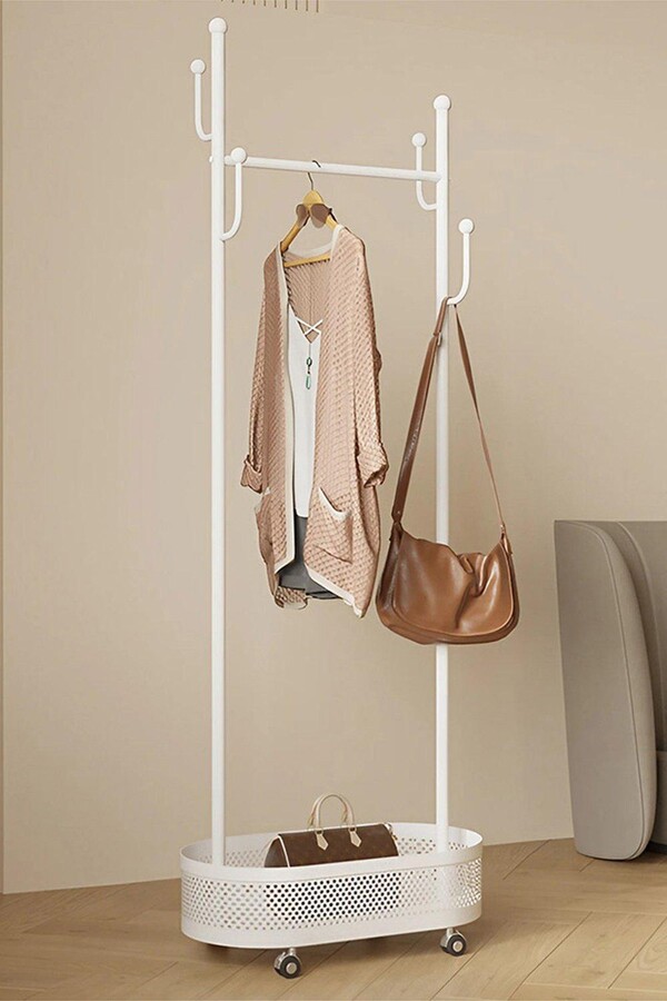 H&O Direct Small Clothes Rack with Wheels - ShopStyle Baskets & Boxes