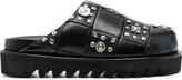 Toga Pulla Stud-Detail Leather Clogs - ShopStyle
