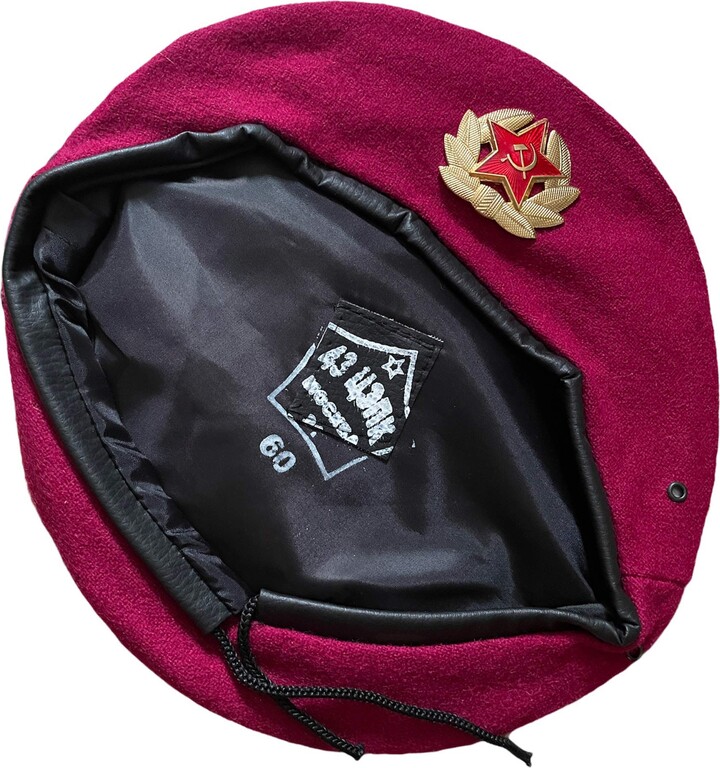Ganwear Russian Army Soviet USSR MVD Spetsnaz Uniform Hat Beret RED ...