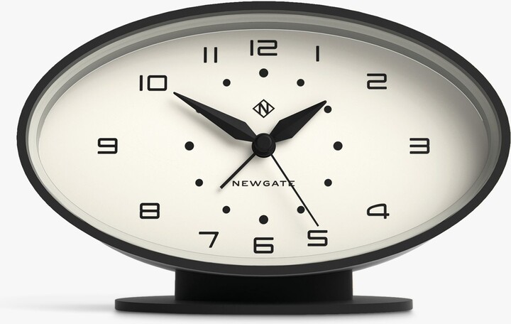 Newgate Clocks Ronnie Silent Sweep Oval Analogue Alarm Clock - ShopStyle
