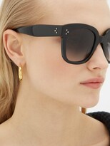 Celine Square Acetate Sunglasses - Black - ShopStyle