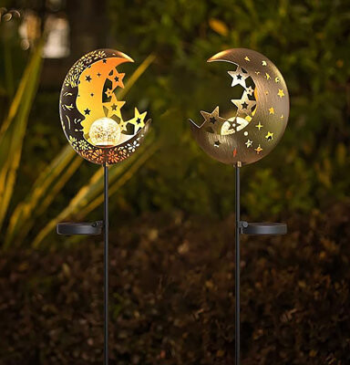 IMETKY Satin Solar Powered Integrated LED Metal Accent Light - ShopStyle