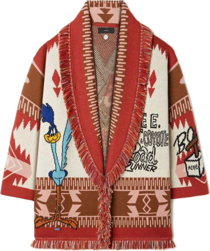 Alanui X Looney Tunes Icon Jacquard Cardigan - ShopStyle