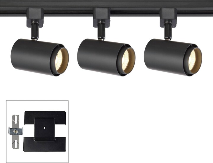 Pro Track 3-Head 10W Led Ceiling Track Light Fixture Kit Floating ...