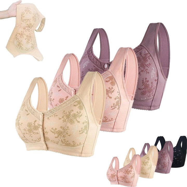 HOPASRISEE Glamorette Snap Front Bra Older Women - ShopStyle