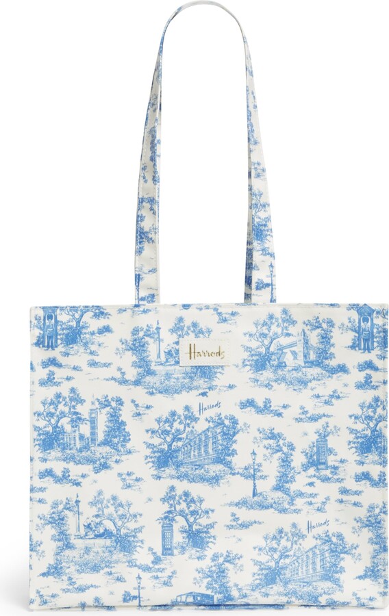 Harrods Toile Shoulder Tote Bag - ShopStyle