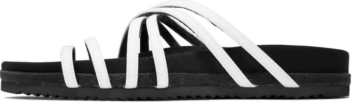 ROAM Women's X Sandal In White Vegan String Leather - ShopStyle