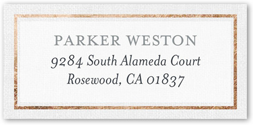 Shutterfly Address Labels: Linen Introduction, Set of 24, White, Matte ...
