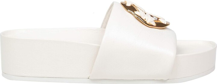 Tory Burch Platform Leather Slides - ShopStyle