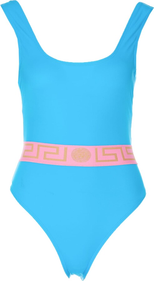 Versace Greca Border One Piece Swimwear - ShopStyle