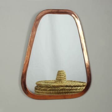 Artisan Stories Gold Brass Marrakech Trapezoid Mirror - ShopStyle