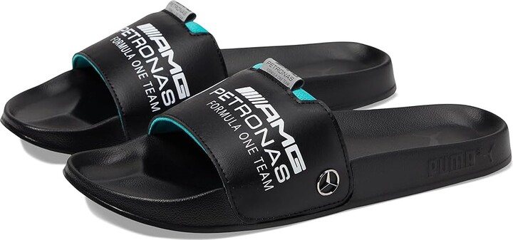 Puma Mercedes AMG Petronas Logo Leadcat 2.0 Black Black) Men's Shoes ...