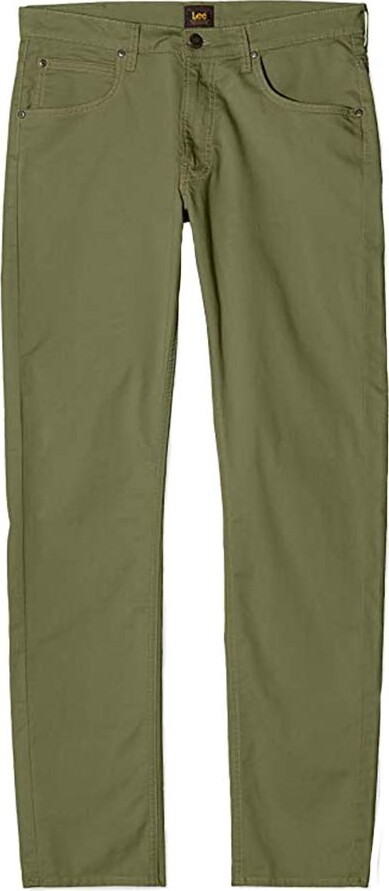 Lee-Jeans Mens Lee Daren Regular Straight Leg Soft Twill Chino Zip Fly ...