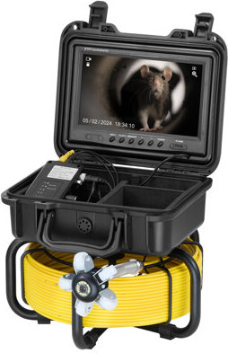 VEVOR Sewer Camera 98 ft/30m Self-Leveling Drain Camera with 9" Screen ...