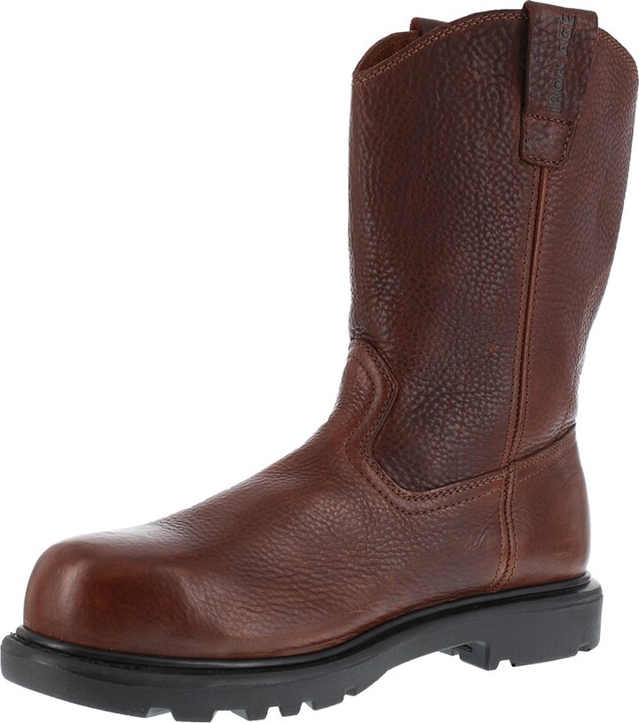 Iron Age Hauler Ia0194 Composite Toe 11in Pull On Safety Boot Brown - 7 ...