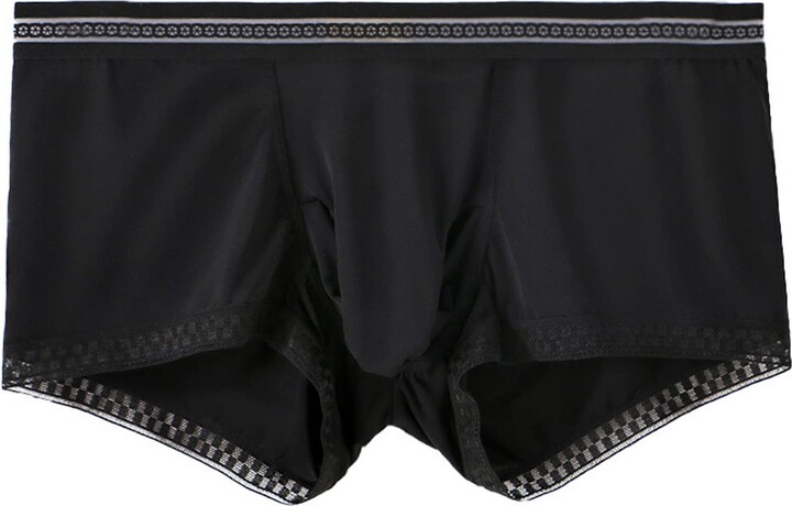 Faringoto Sexy Men Underwear Boxers Shorts Hombre Solid Breathable Low ...