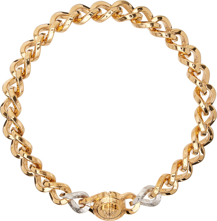 Versace Gold Medusa Chain Necklace - ShopStyle