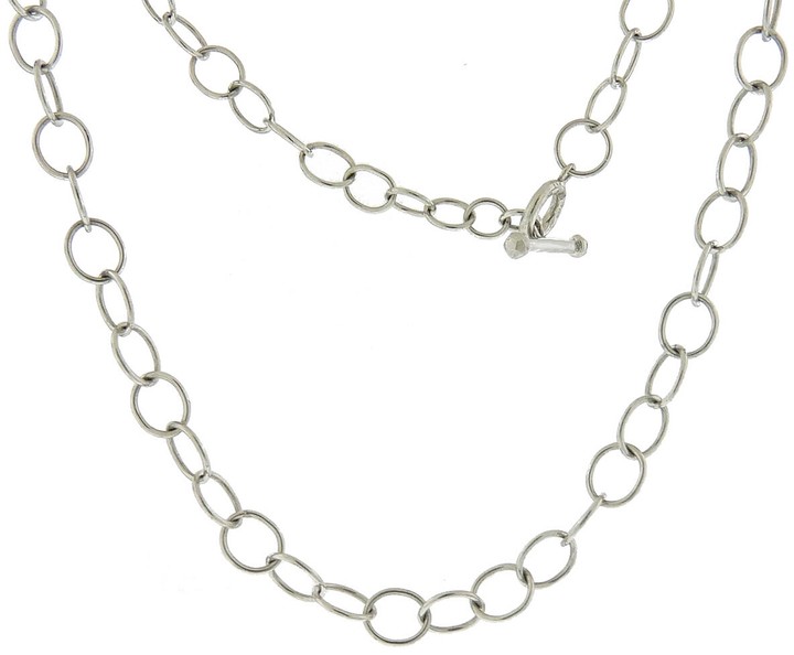 Cathy Waterman Lacy 15 1/2 Inch Chain Necklace - Platinum - ShopStyle
