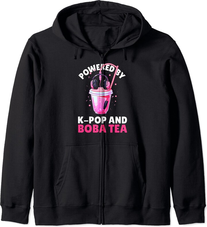 Kawaii Boba Drink Bubble Tea Lover Powered By K-Pop And Bubble Tea Boba ...