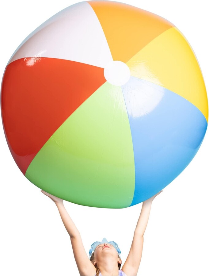 Dollar Deal Top Race 5 Foot Giant Beach Ball Large Beach Balls - Giant ...