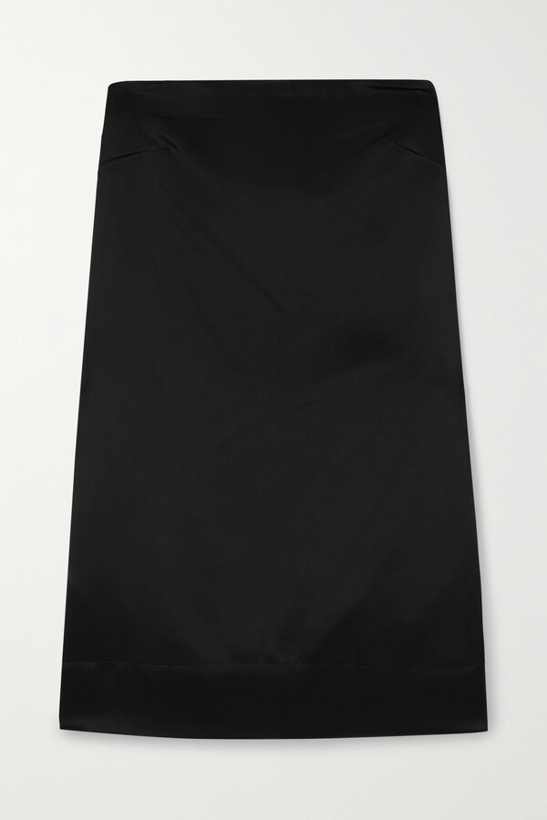 Esse Studios + Net Sustain Mono Column Strapless Satin Mini Dress ...