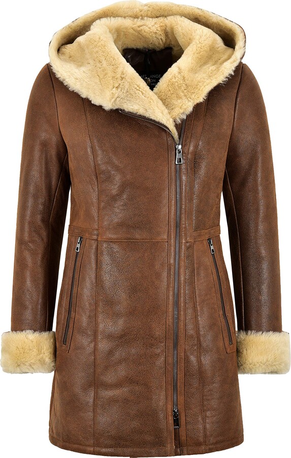 Carrie CH Hoxton Ladies Sheepskin Jacket B3 Flying Genuine Leather ...