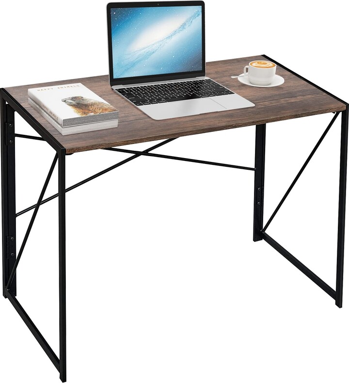 FurnitureR Folding Desk Simple Home Office Desk - ShopStyle