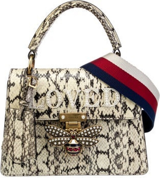 Gucci Small Python Queen Margaret Handle Bag - ShopStyle