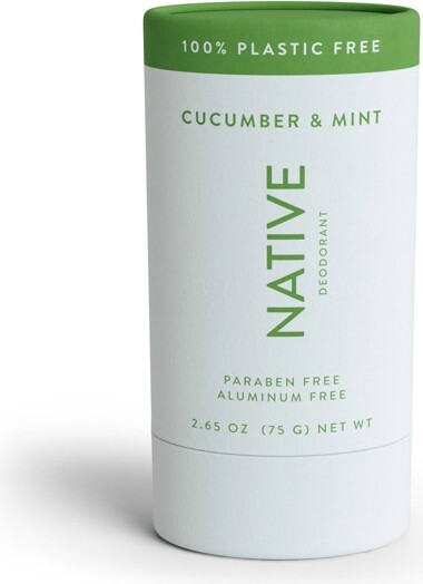 Native Plastic Free Deodorant - Cucumber & Mint - Aluminum Free - 2.65 ...