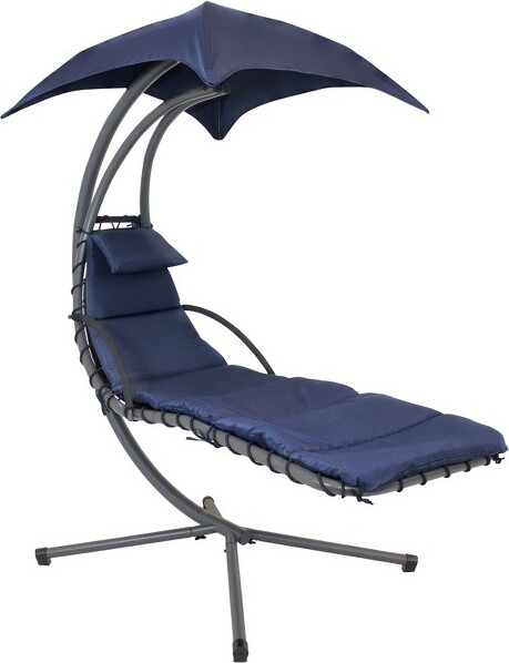 Sunnydaze Decor Sunnydaze Outdoor Hanging Chaise Floating Lounge Chair ...