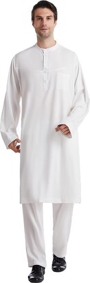 MODSGUE Abaya Men's Muslim Prayer Clothing Middle East Robes Ethnic ...