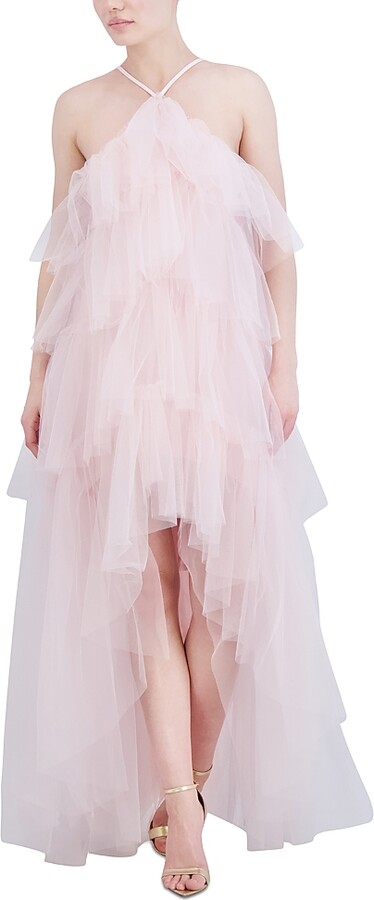 Female Bcbgmaxazria Tiered Ruffle High Low Dress - ShopStyle
