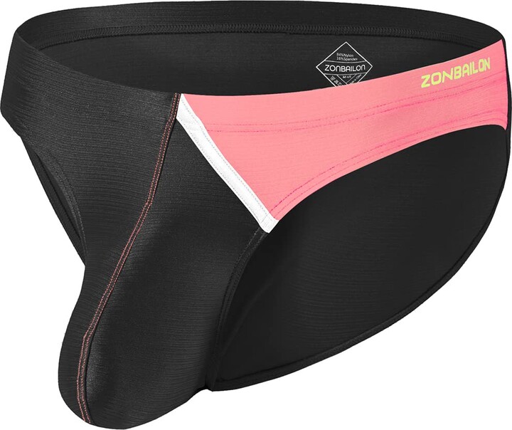 BIATWOWR Briefs for Men Black Sexy Big Bulge Enhancing Pouch Underwear ...