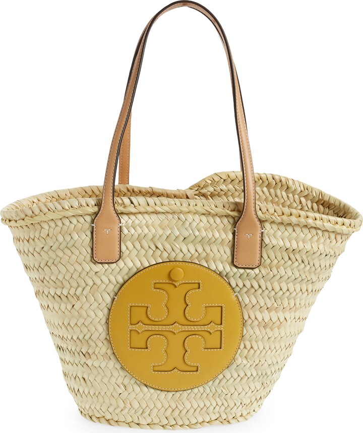 Tory Burch Ella Straw Basket Tote - ShopStyle