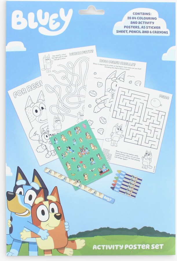 Bluey Poster Activity Set - ShopStyle Artwork