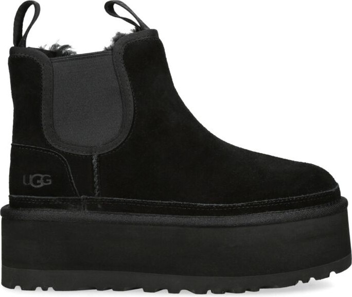 UGG Suede Neumel Platform Chelsea Boots - ShopStyle