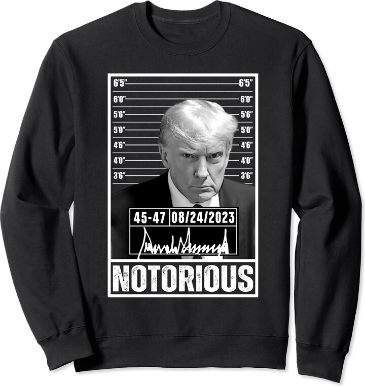 DJT Mugshot Signature 47th President Notorious Tee Notorious Trump 2024 ...