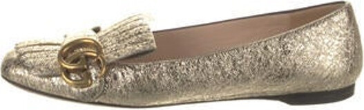 Gucci Marmont Double G Logo Loafers - ShopStyle