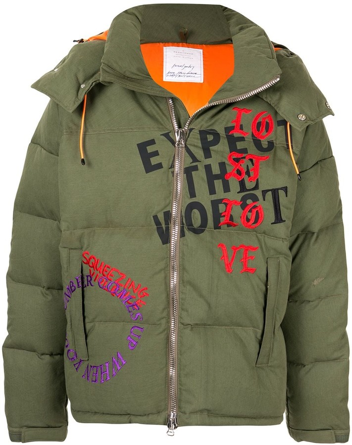 Readymade Oversized Graphic-Print Puffer Jacket - ShopStyle Outerwear